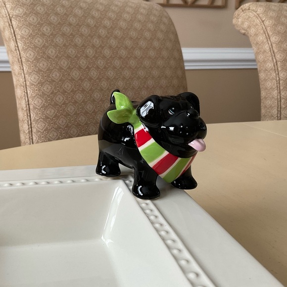 Hand Crafted | Accents | Fantastic Large Black Puppy Dog Platter ...